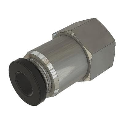Airtac Female Connector 6mm OD x 1/8 PT - Part # PCF601D
