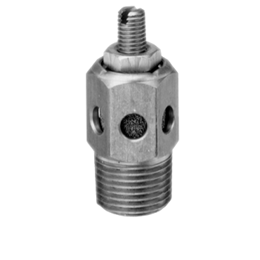 Stainless Steel Flow Control Muffler 1/8 NPT - Part # SSFCM1/8